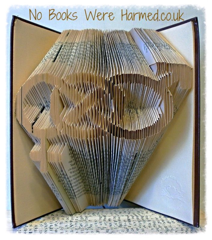 Mars & Venus, Male & Female "infinity" symbol hand folded, never cut ...